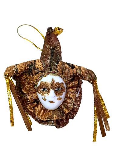 Jester Brown Gold Magnet New Orleans Mardi Gras Party Favor Ornament | eBay