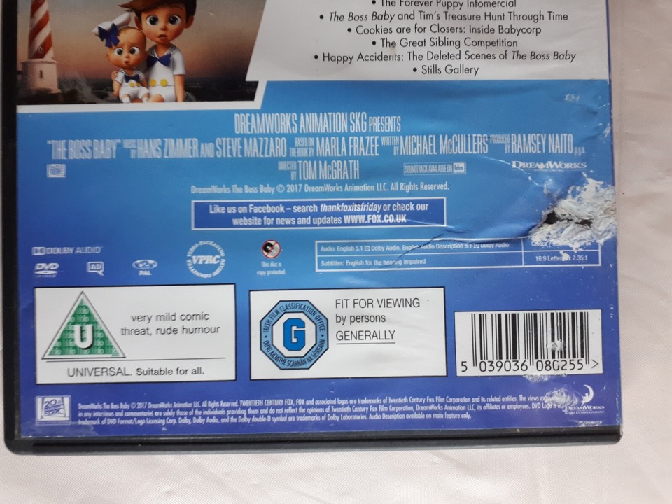 DreamWorks 7x Movies DVD Bundle Shrek 1&3, Trolls, Boss Baby, Over The ...