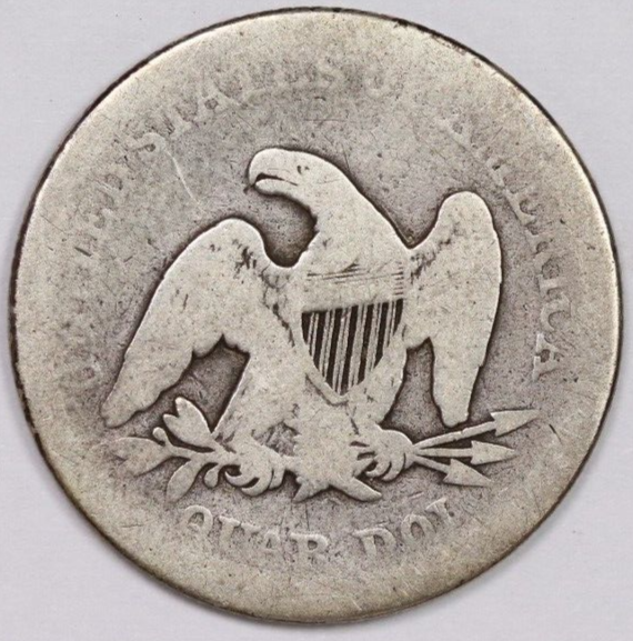 1855-O with Arrows 25C Silver Seated Liberty Quarter Dollar Circulated ...