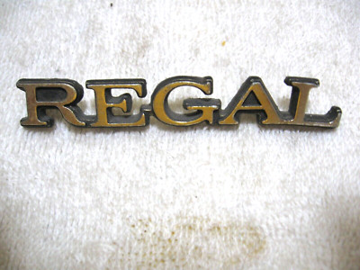 Vintage Collectible Buick REGAL Gold Emblem-3.8L V6-V8-GS-GSX-4.3L-T ...