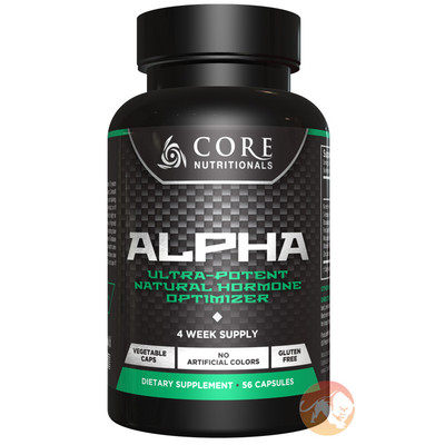 Core Nutritionals Core ALPHA 56 Caps TEST BOOSTER, PCT, ANTI ESTROGEN ...