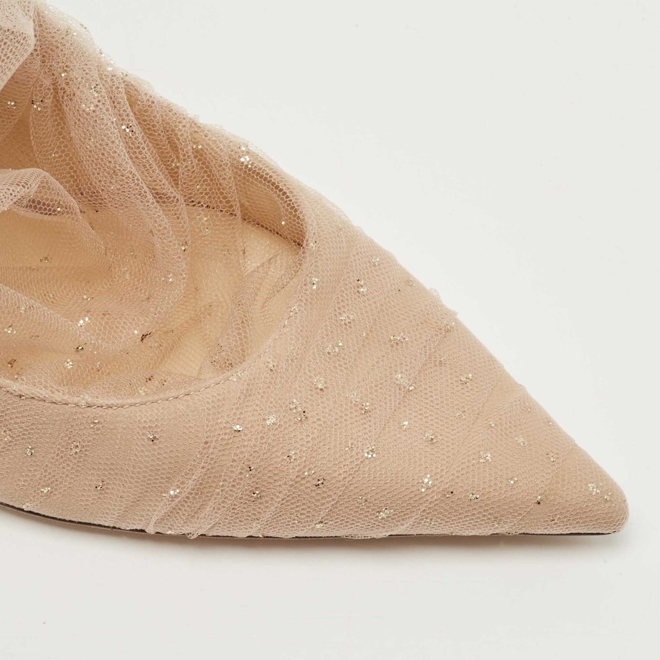 Jimmy Choo Beige Mesh and Suede Lavish Pumps Size 39 | eBay