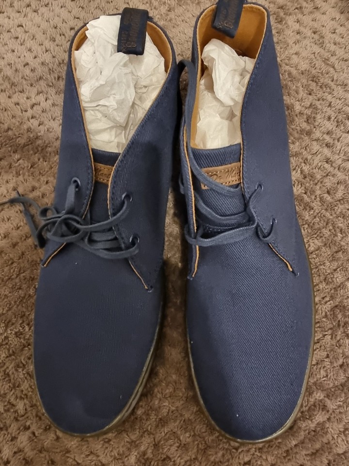 Dr Martens Mayport Size UK 11 Blue Overdyed Twill Lace Up Desert Boots ...