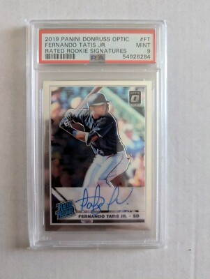 2019 Panini Optic Fernando Tatis Jr Auto Autograph Rookie RC PSA 9 | eBay