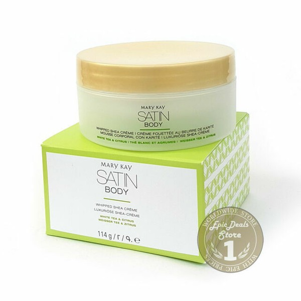 Mary Kay Satin Body Whipped Shea Creme White Tea & Citrus Fresh RARE ...