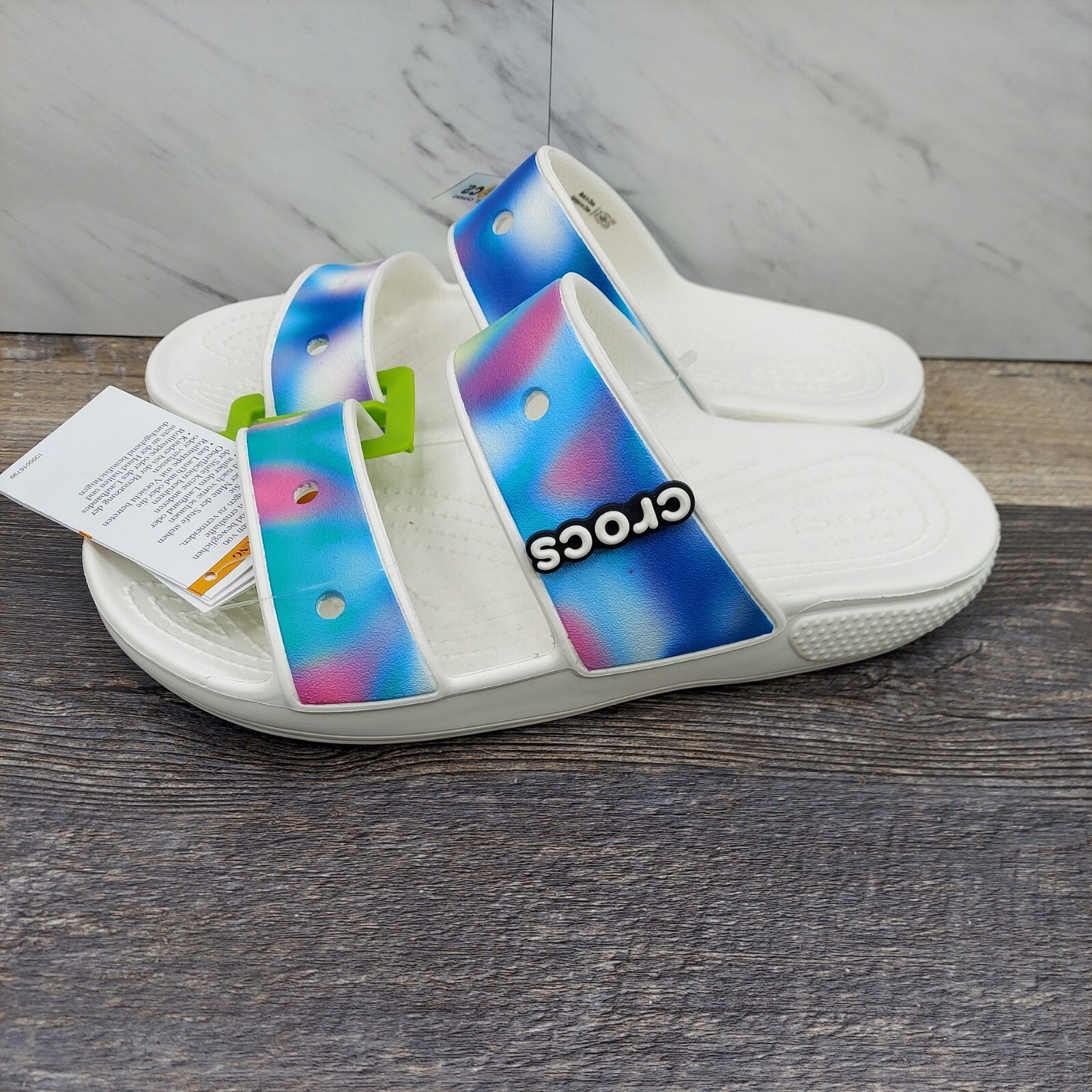 Crocs Multi Color Tie-dye Sandals 207771 Mens Size 11 for sale online ...