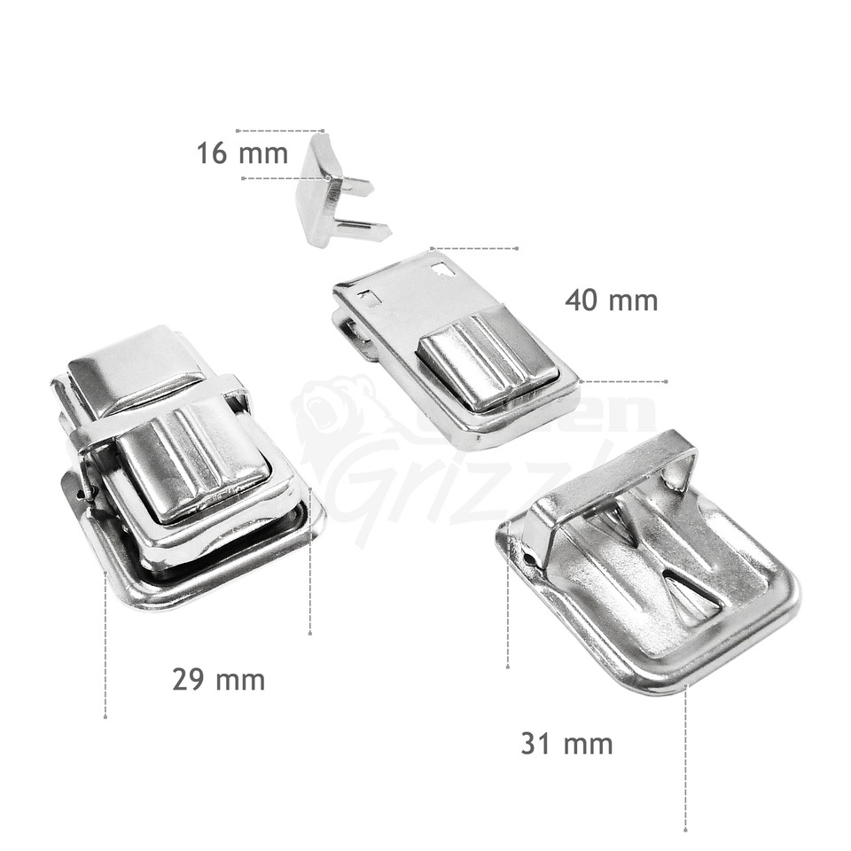 Tuck Bag Fasteners Closure Catch Lock Clasp Leather Craft Metal | eBay