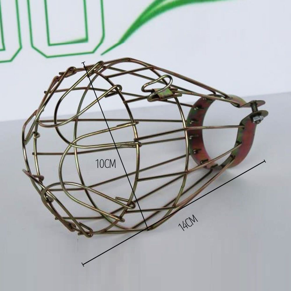 Light Bulb Light Iron Wire Clamp Adjustable Pendant Guard Lanterns Lamp ...