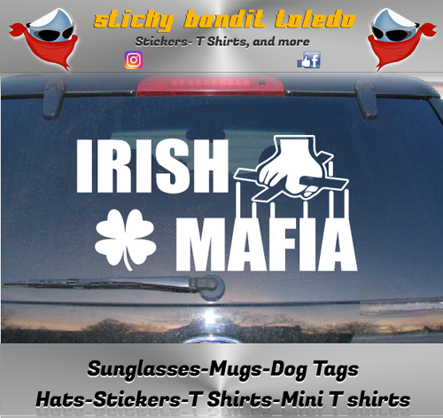 Irish Mafia 8 inch window vinyl decal sticker | eBay