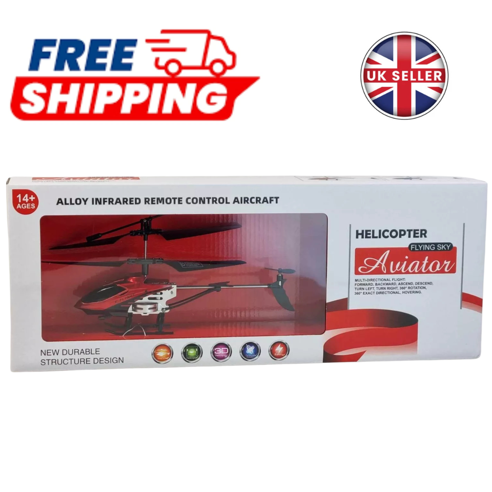 USB Rechargeable Flying Helicopter Toy Remote Control Drone Plane RC ...