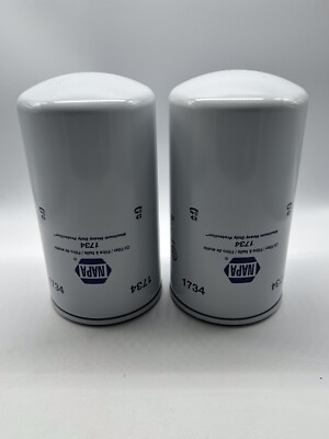 Lot Of (2) New NAPA OIL FILTER 1734 - WIX 51734 ~ Fits FORD 7.3 TURBO ...