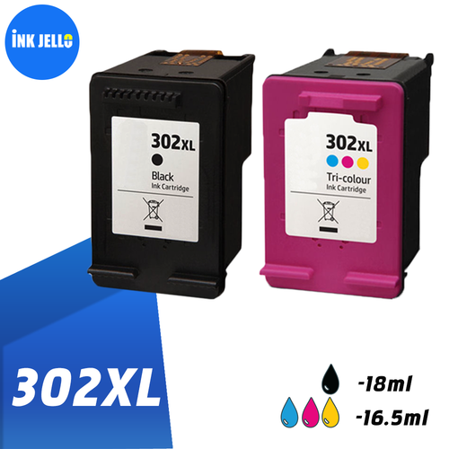 2 INK 302XL FOR HP 302 Deskjet 3630 2132 2130 3632 , Envy 4520 4527 ...