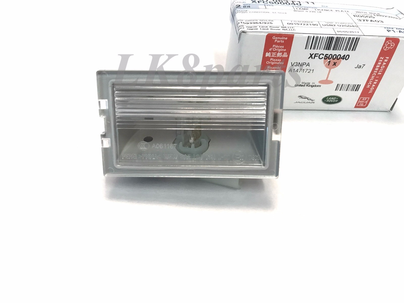 LAND ROVER RANGE ROVER SPORT 05-13 GENUINE LICENSE PLATE LAMP LIGHT ...