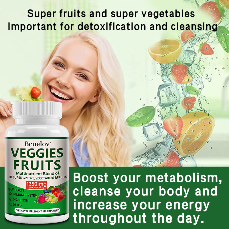 Fruit and Vegetable Supplements - 28 Superfood Fruit and Vegetable ...