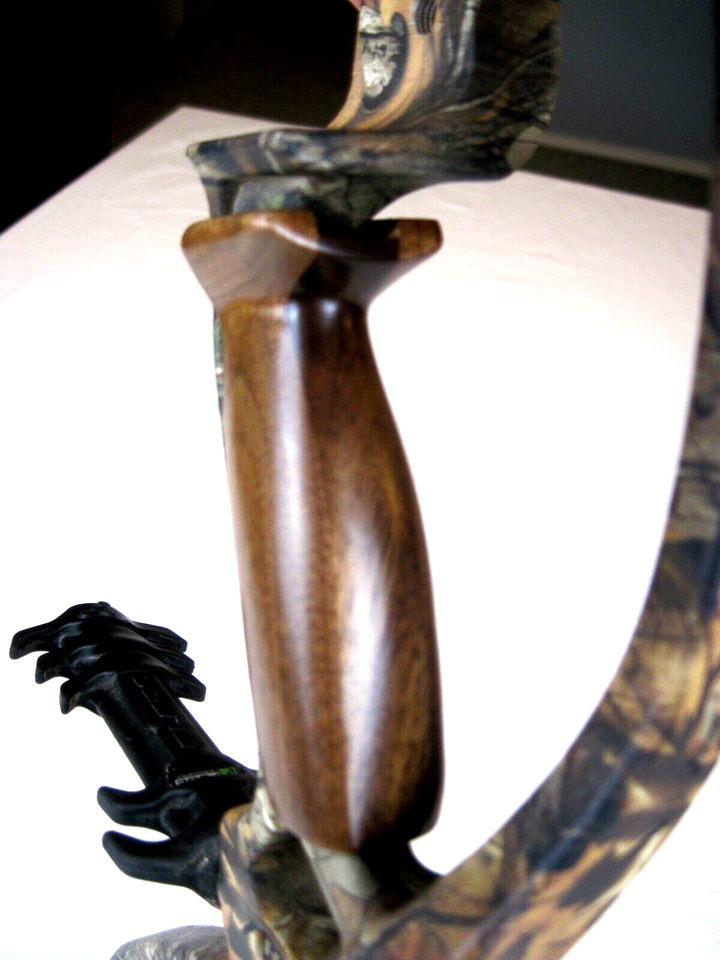Custom Archery Bow Wood RH Grip fits Hoyt bows Alpha Max Power Max ...