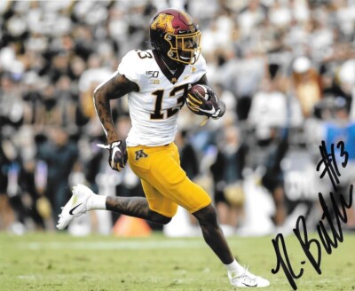 * RASHOD BATEMAN * signed 8x10 photo * MINNESOTA GOPHERS * BALTIMORE ...