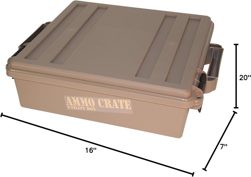 Military Ammo Box Plastic Ammo Storage Case Ammunition Crate Utility 85 ...
