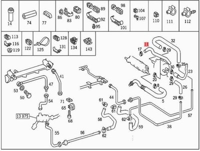 Genuine MERCEDES A208 C208 S202 W202 C-CLASS W202 Hose 2024760227 | eBay