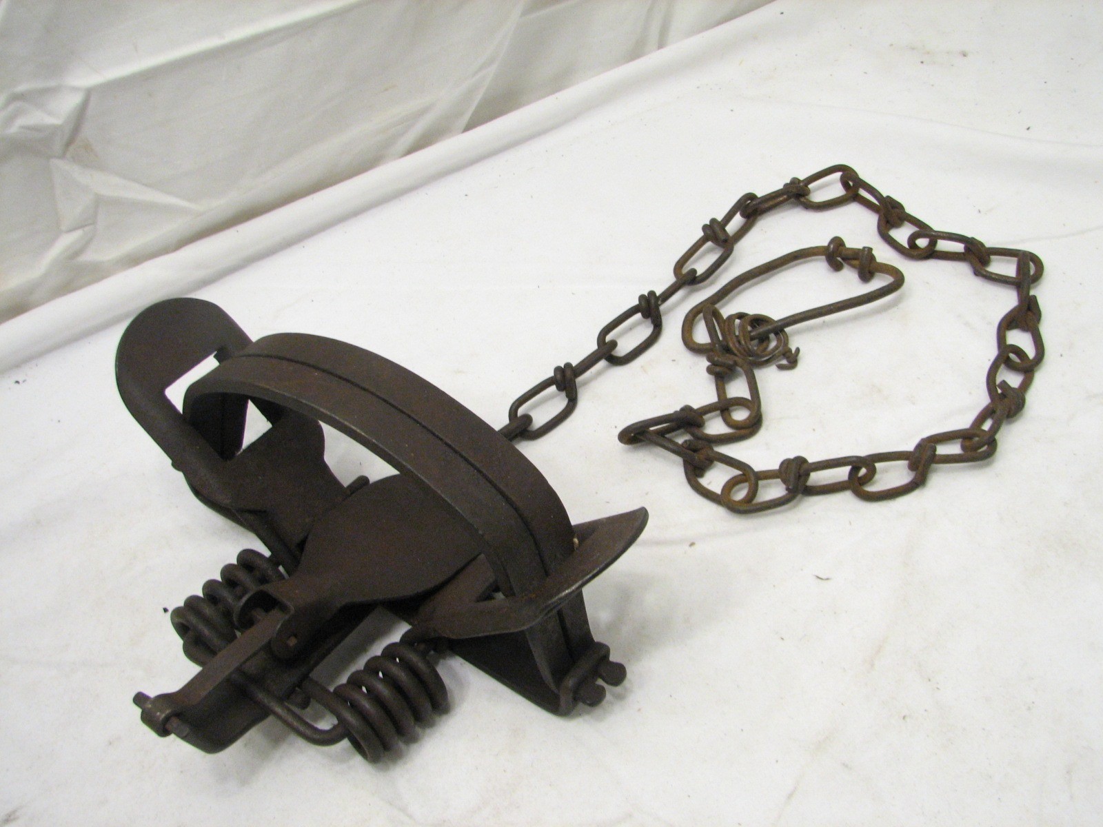 Antique Gibbs 1925 Patent No. 4 Animal Trap Chester PA Single Grip ...