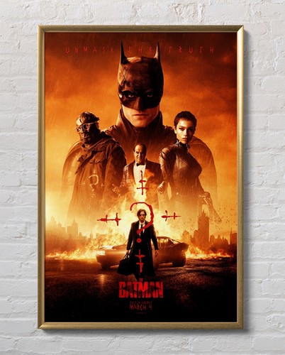 The Batman 2021 Movie Poster 24"x36" Glossy Unframed 21053 | eBay