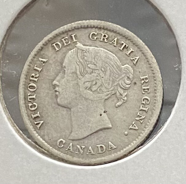 1871 Canada 5 Cents 7/7 Five Over | eBay