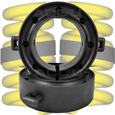 Car Caravan Towing Rear Suspension Coil Spring Rubber Spacers Assisters ...