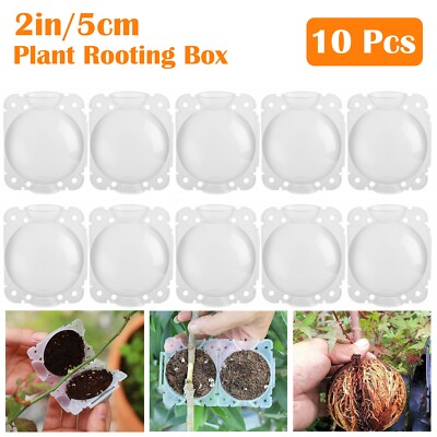10x Reusable Plant Root Growing Box Air Layering Pods High Pressure ...