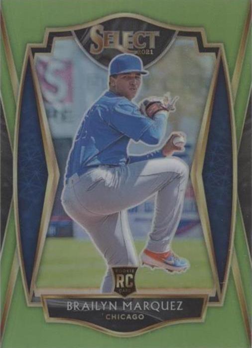 2021 Panini Select - Premier Brailyn Marquez #179 Neon Green Prizm /99 ...