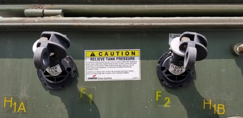 4160 HV 240/120 LV 75 KVA Single Phase Cooper Padmount Transformer Pad ...