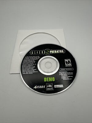 Vintage 2001 AVP 2 Alien VS Predator 2 DEMO PC Game Disc Windows 98 ...