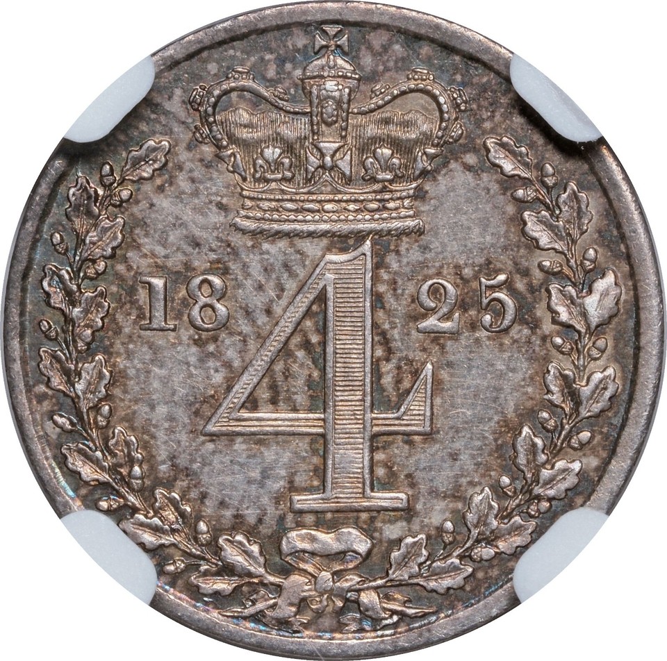 1825, Great Britain, George IV. Nice Silver 4 Pence (Groat) Coin. NGC ...