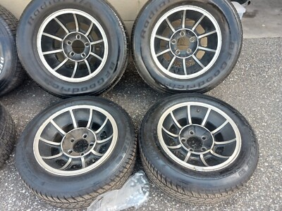 15" WESTERN TURBINE WHEELS STAGGERED + BF GOODRICH RADIAL TIRES UNILUG ...