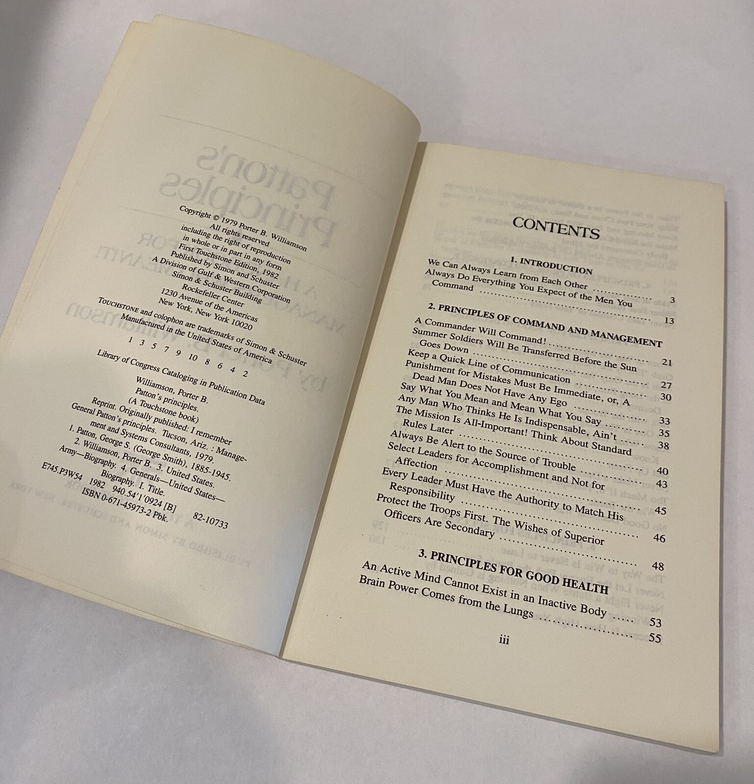 PATTON'S PRINCIPLES: A Handbook for Managers Who Mean It! by Porter ...