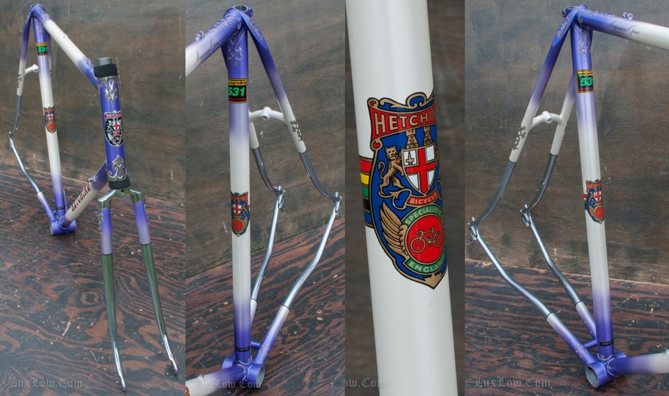 Vintage Hetchins Vibrant Magnum Opus RoadBike FRAME FORK 531 Bob ...