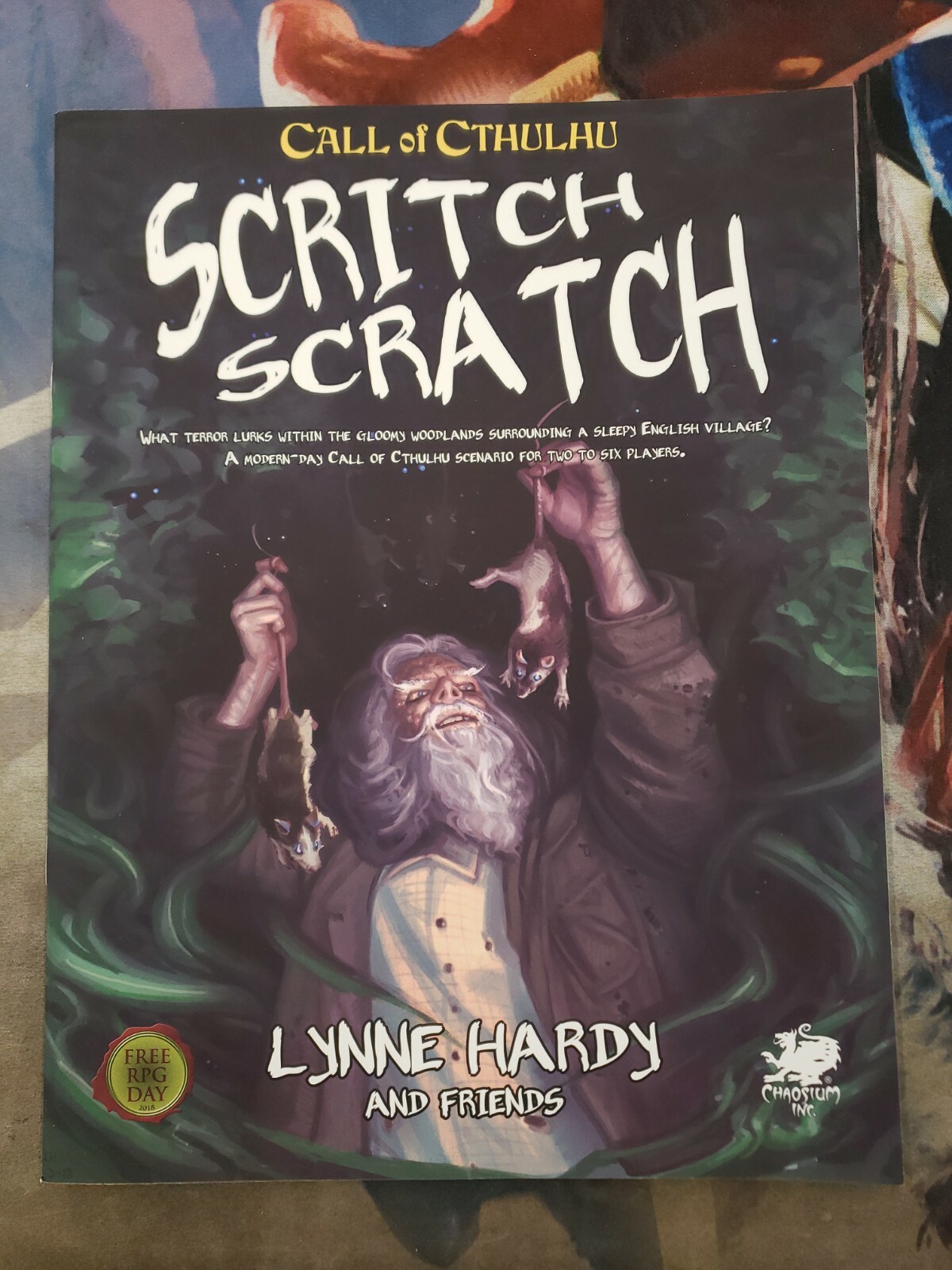 Call of Cthulhu SCRITCH SCRATCH 2018 Free RPG Day Module Book Chaosium ...