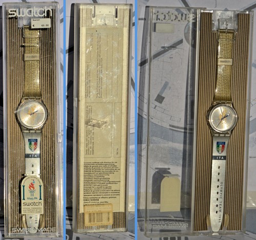 Beau Swatch Montre Équipe Olympique Italie GZ150 Neuf GZ 150 Avec ...