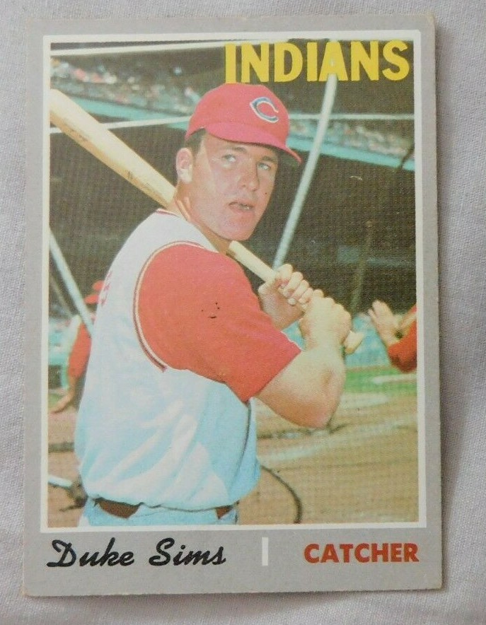 1970 Topps #275 Duke Sims Cleveland Indians Baseball Card ex | eBay