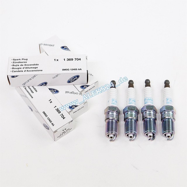 4x Genuine Ford Spark Plug Set C - Max Focus MONDEO 1369704 5m5g12405aa ...