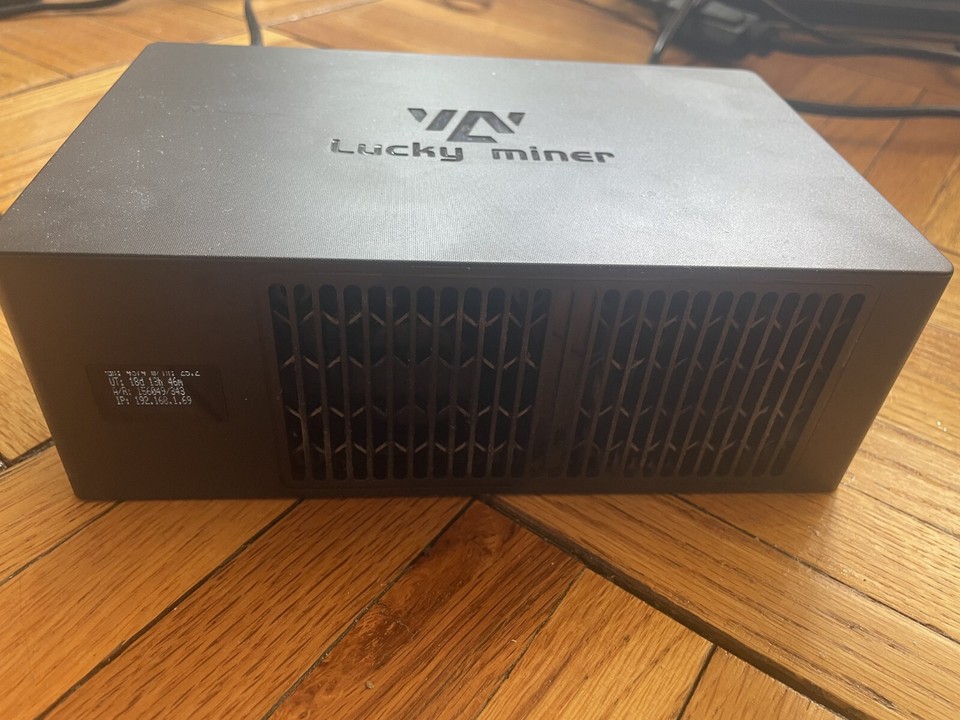 LV08 Lucky Miner Bitcoin BTC Miner SHA-256 4.5T WIFI Solo Mining Lotto ...