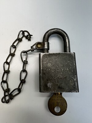 Vintage American Lock Co. Padlock Series 200 Hardened Lock USA With Key ...