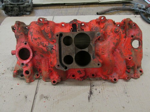 1968 1969 Big Block Chevy BBC 396 427 Oval Port Q-Jet Intake 3883948 F ...