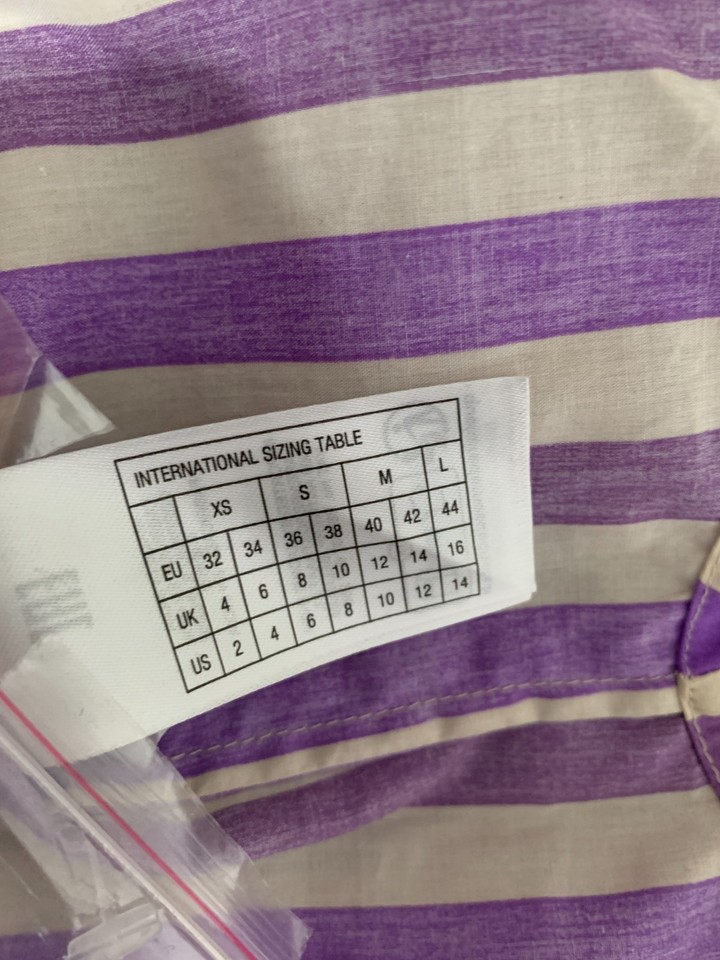 Essentiel Antwerp Elijah shirt blouse top XS VGC stripy print oversize ...