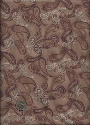 "Midnight Rendezvous" Print lavender taupe color Fabric by Henry Glass ...