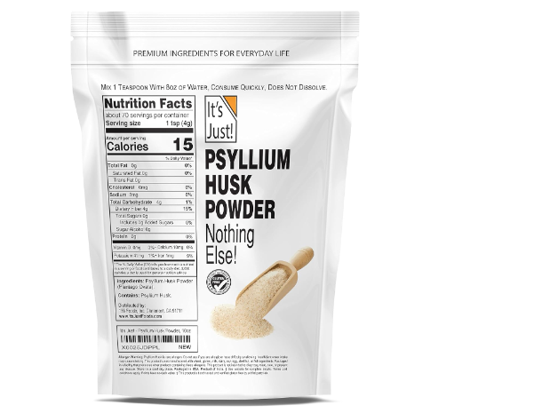 It'S Just - Psyllium Husk Powder, Non-Gmo, Dietary Fiber, Keto Baking ...
