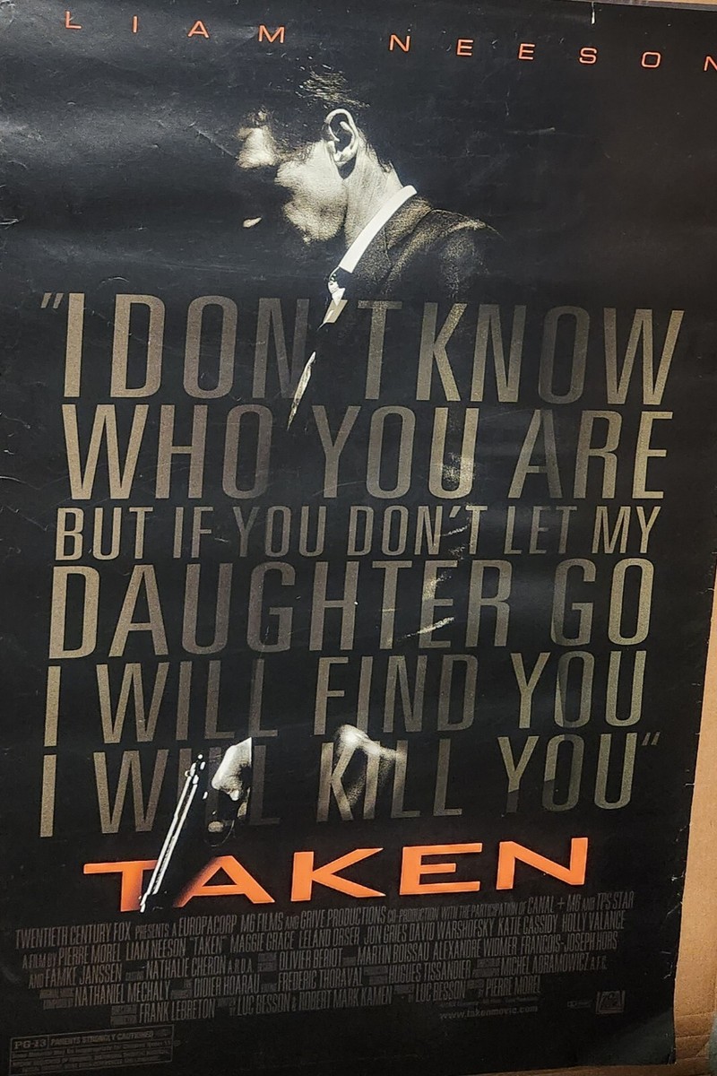 Taken Movie Posters Taken 2 Movie Poster 27x40 D/S Liam Neeson Maggie