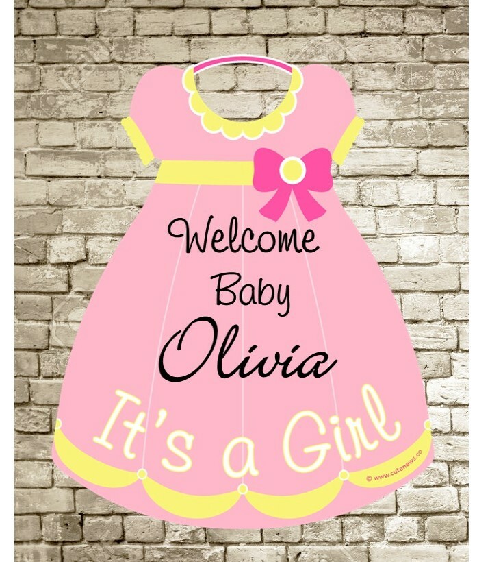 Baby Girl Birth Announcement