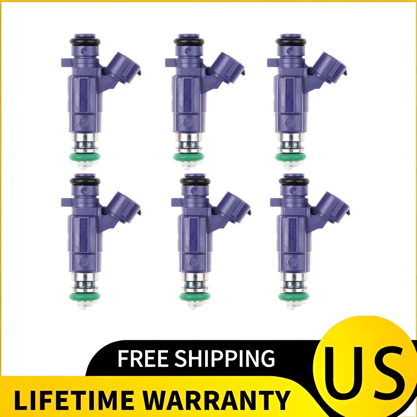 6XFuel Injectors FBJC100 For 2001-04 Nissan Pathfinder 2003-04 Infiniti ...