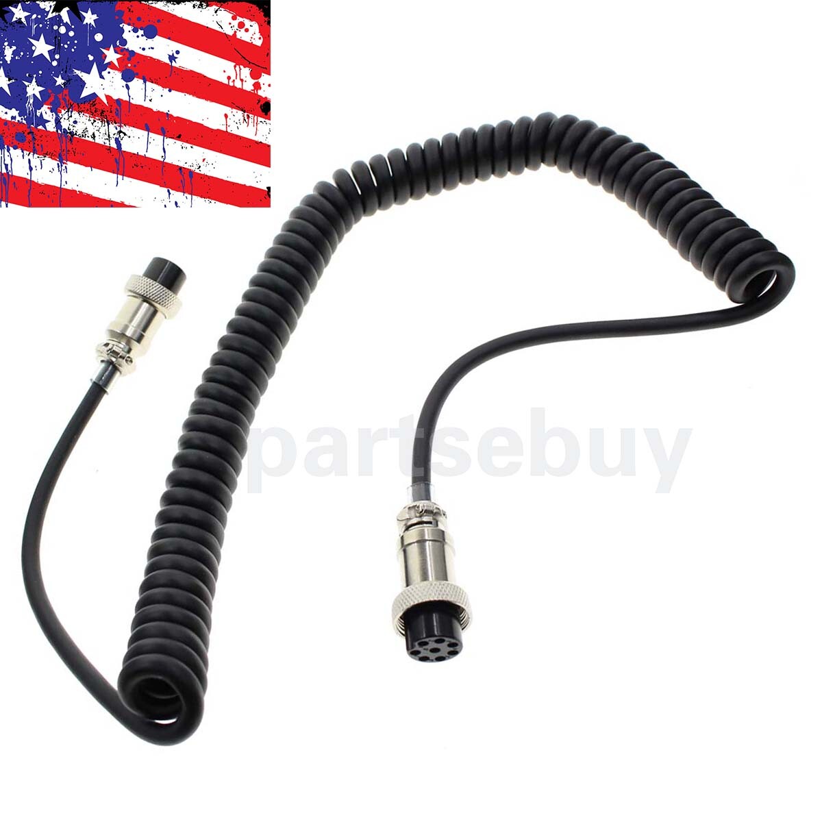 6' 8 Pin Female Mic Microphone Cable Cord For Kenwood Radio MC-60A MC ...