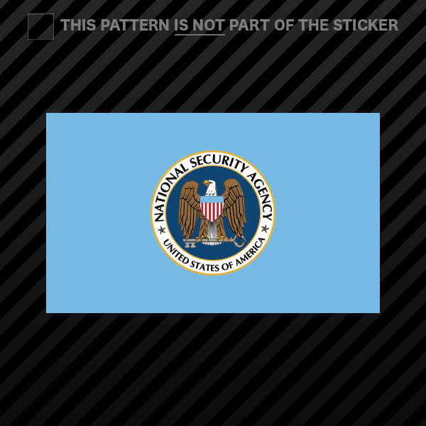NSA Flag Sticker Self Adhesive Vinyl National Security Agency ...