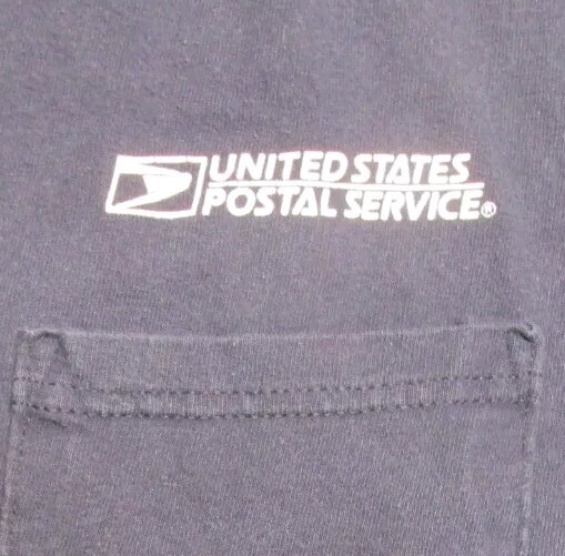 VINTAGE USPS Shirt Adult Sz. XL Blue Outdoors Pocket Work Employee ...